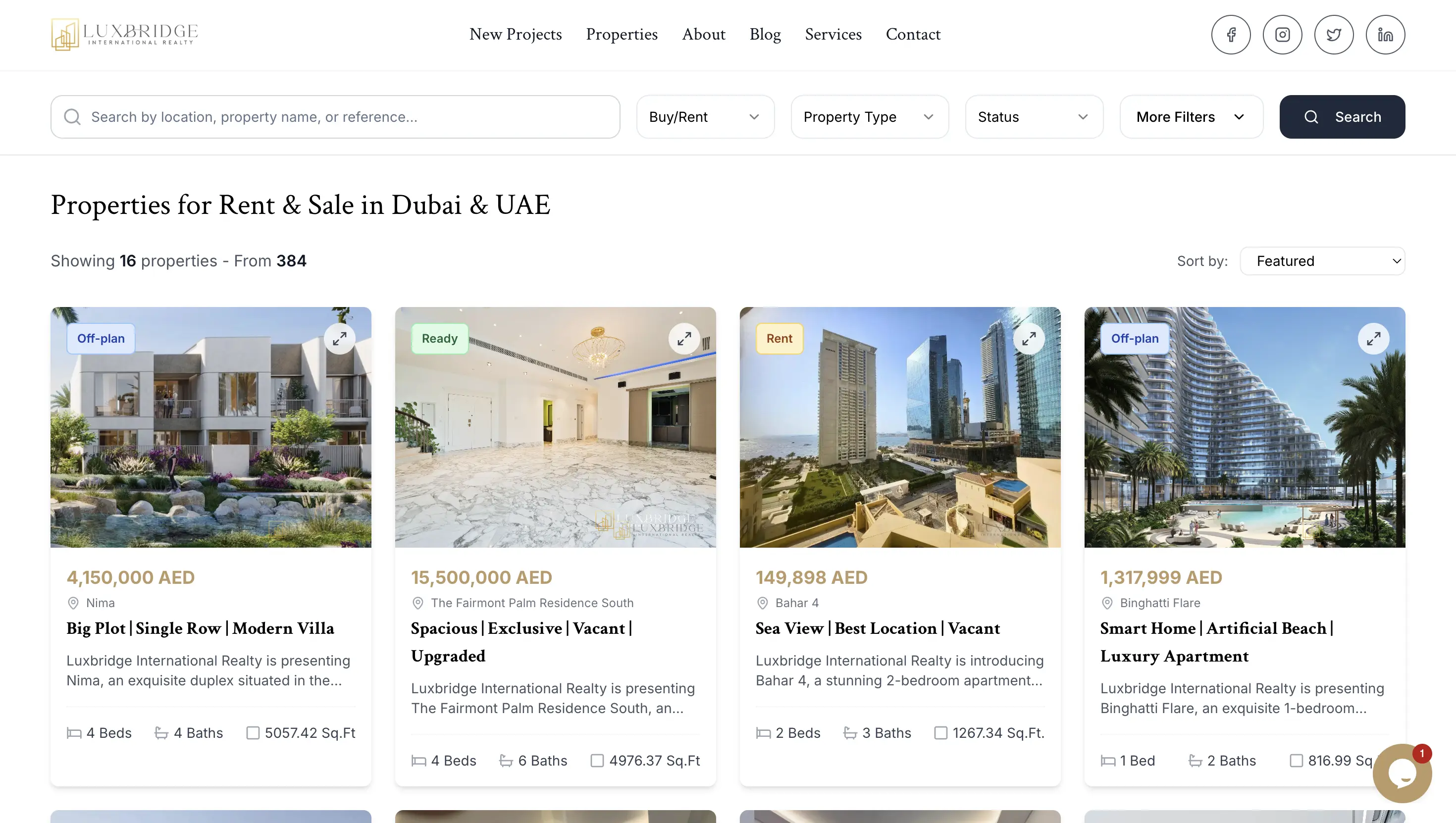 Buy & Rent Property in Dubai and UAE | Exclusive Listings