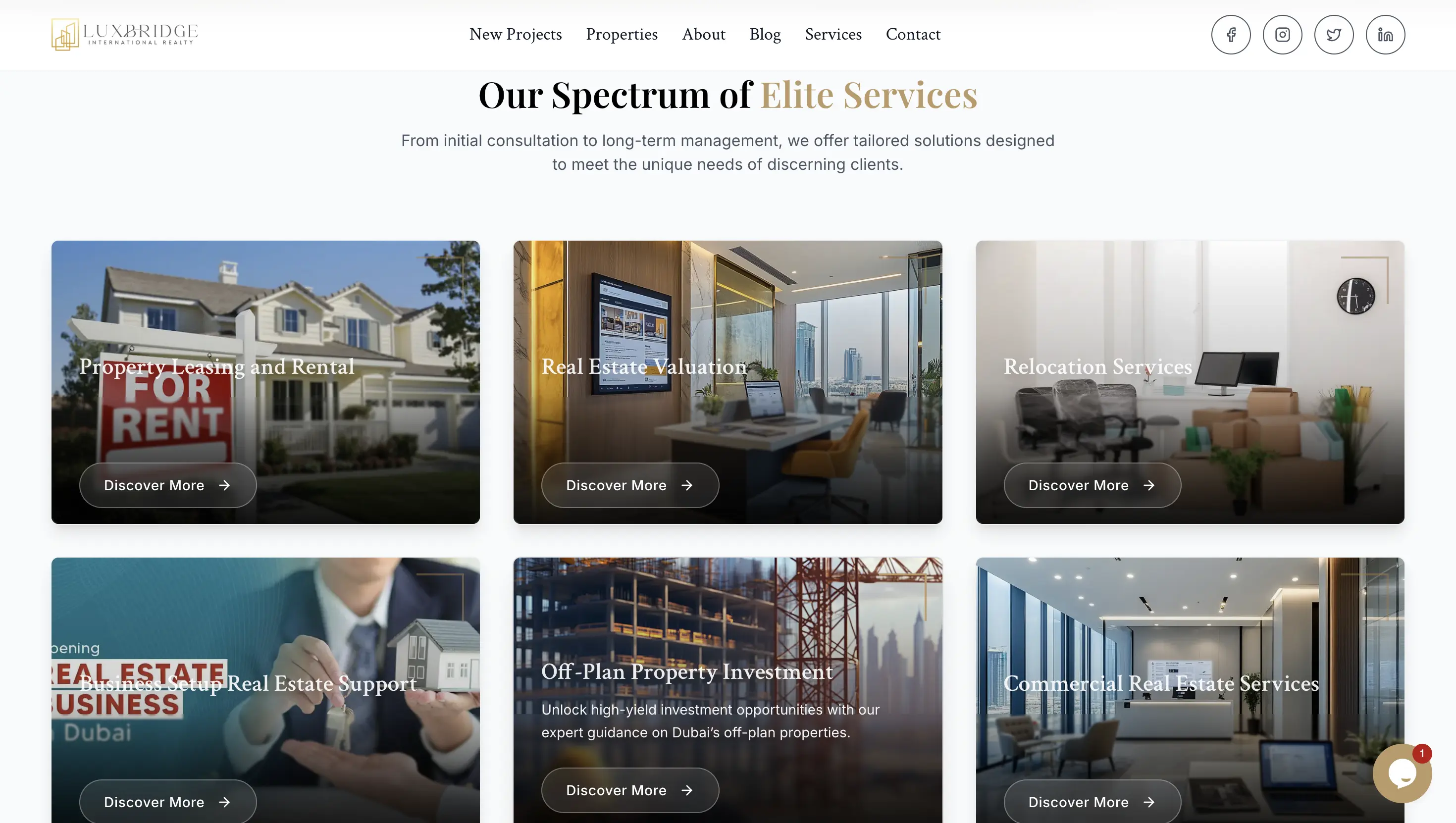 Comprehensive Real Estate Services in Dubai: LuxbridgeRealty